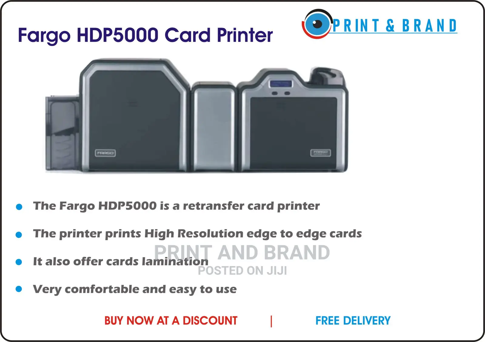 Fargo Card Printer HDP5000- Retransfer High Resolution Print in Nairobi Central - Printers ...