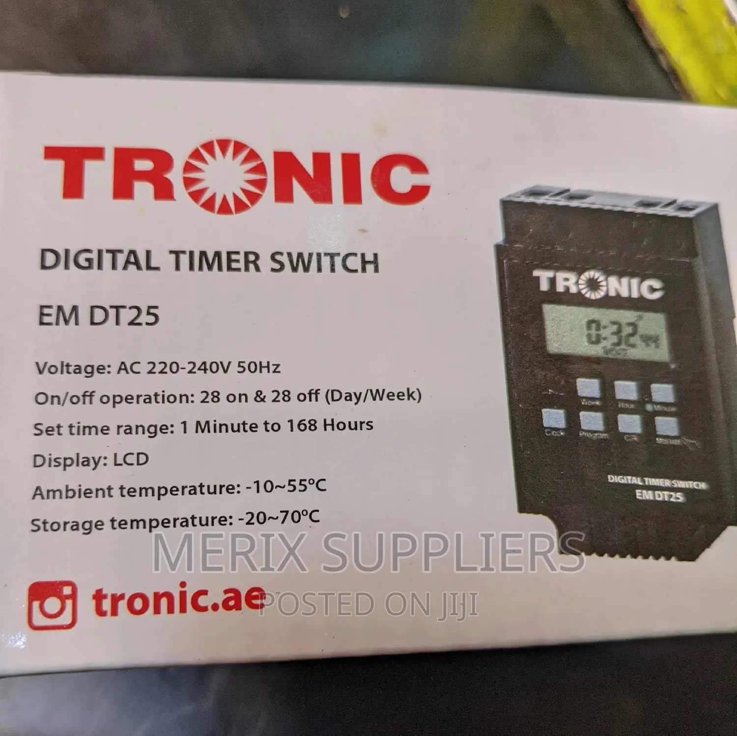 Tronic Digital Programmable Electronic Timer Switch | 6250W in Nairobi ...