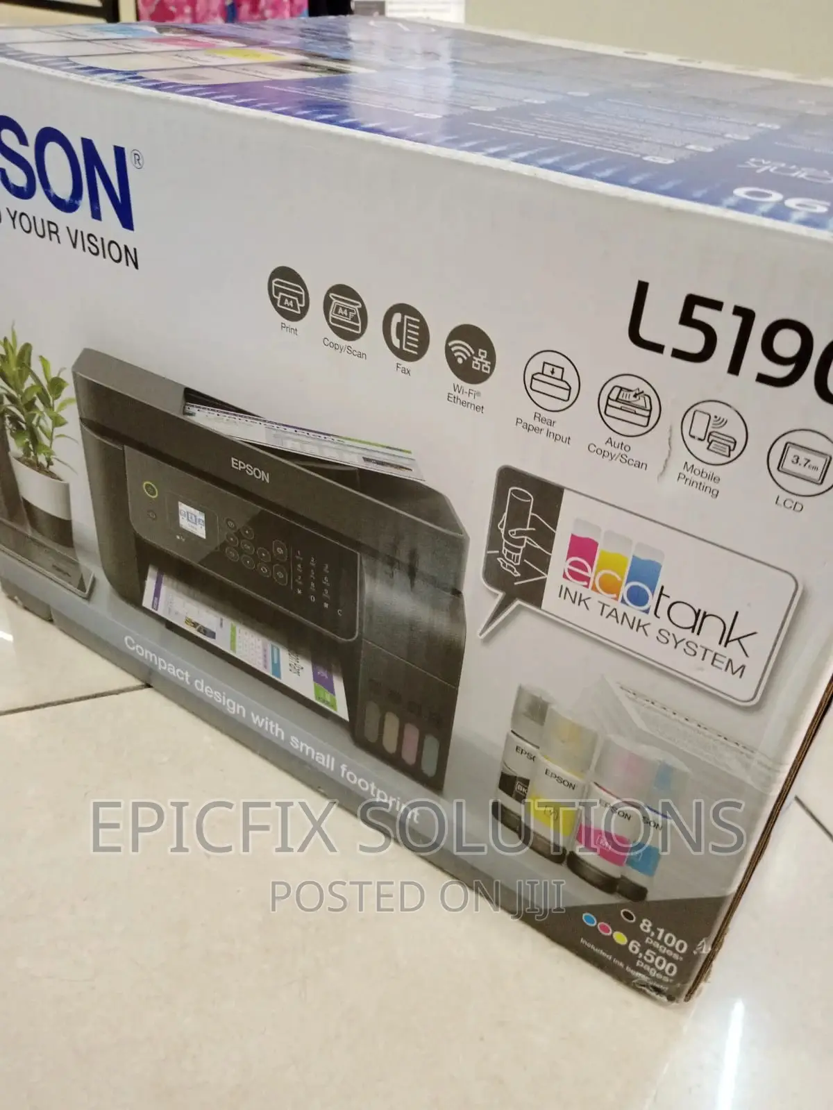 Epson L5190 Ink Tank Printer, Print, Copy, Scan in Nairobi Central ...