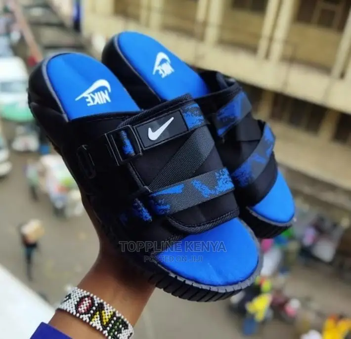 Nike Utility Sandals Mens Open Shoe Blue Slides in Nairobi Central ...