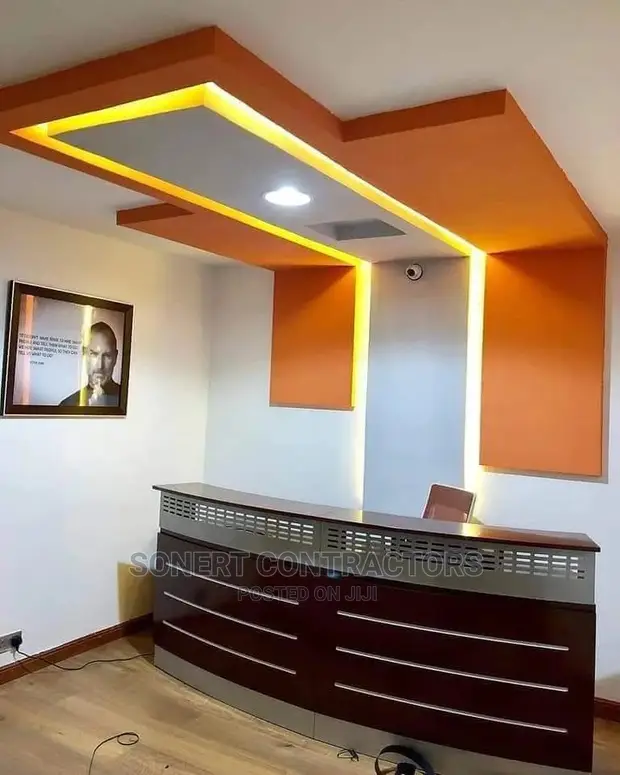 Office Reception Ceiling Design