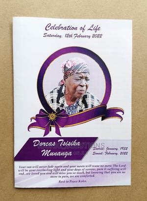 A5-Sized Funeral Program/Eulogy in Nairobi Central - Printing Services ...