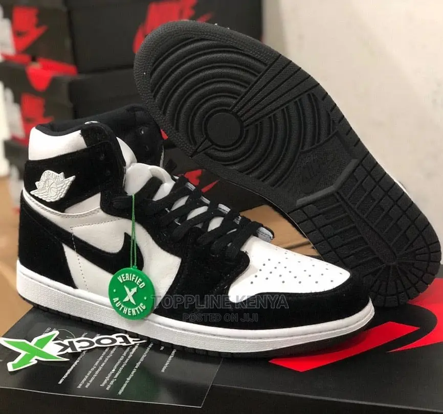 Nike Air Force 1 High Custom 'Panda' Shoes Black/White Sneak in Nairobi ...