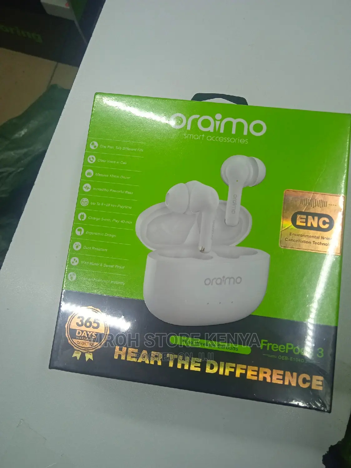 Genuine Oraimo Freepods 3 Wireless Earbuds - White in Nairobi Central ...