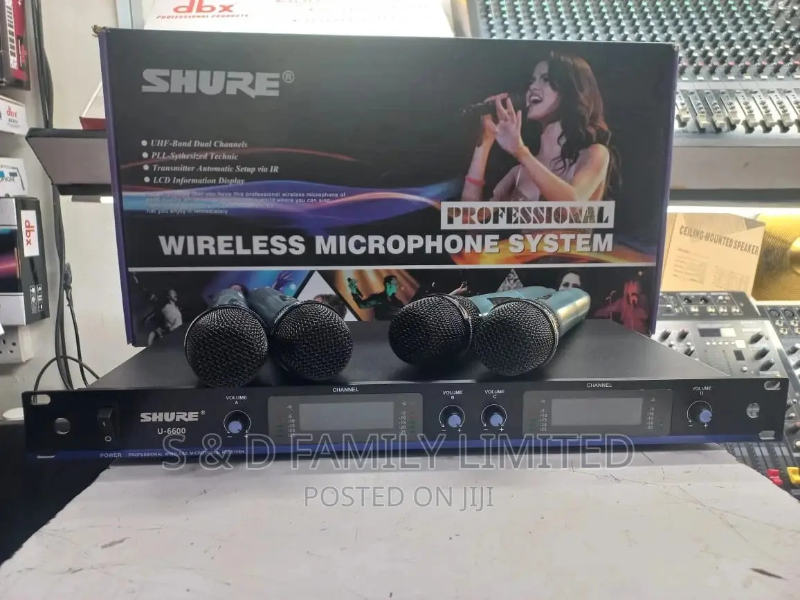 Shure 4 Wireless Microphones With One Receiver U6600 in Nairobi Central ...