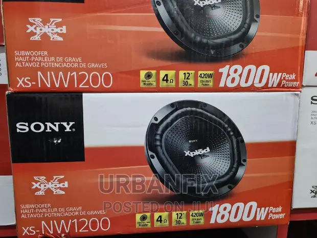 Sony 12 woofer super 1800 watts Auto