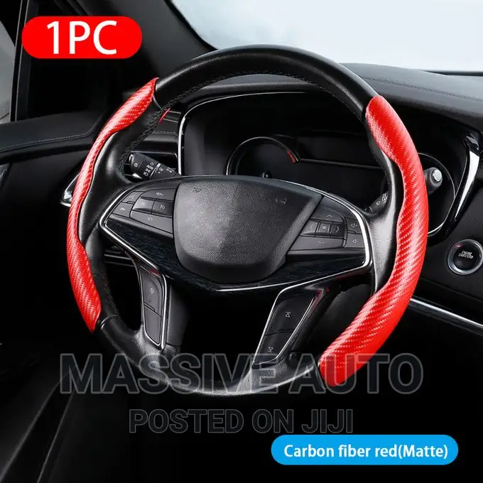 Red Matte Carbon Fiber Steering Wheel Cover in Nairobi Central ...