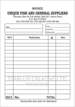 Receipt Books, Invoice, Delivery Notes in Kisumu Central - Printing ...