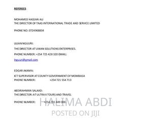 Customer Service CV in Nairobi Central - Office CVs, Halima Abdi | Jiji ...