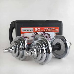 Adjustable 20kg Chrome Dumbbell Set Fitness Training in Nairobi Central ...