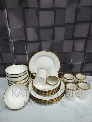 24 Piece Ceramic Dinner Set With Gold Rim in Nairobi Central ...