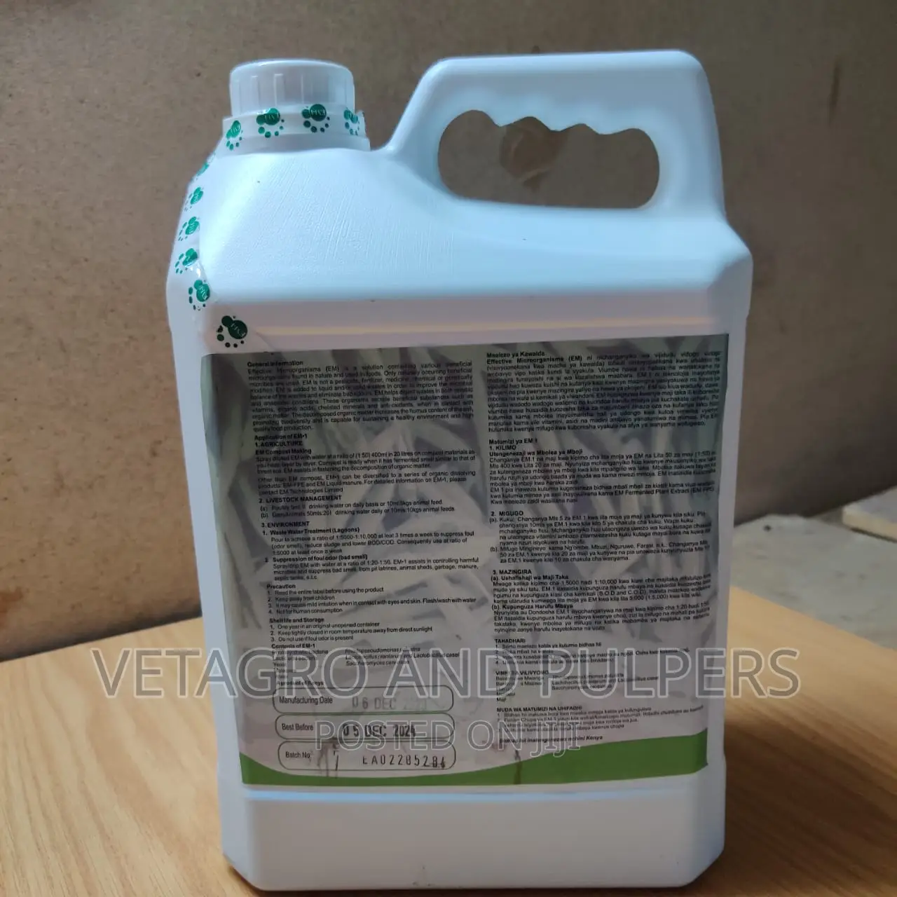 Em1 Effective Micro Organisms 5 Litres in Nairobi Central - Feeds ...
