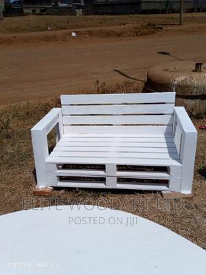 2seater Pallets White Sofa in Ruiru - Furniture, Elite Woodart And ...
