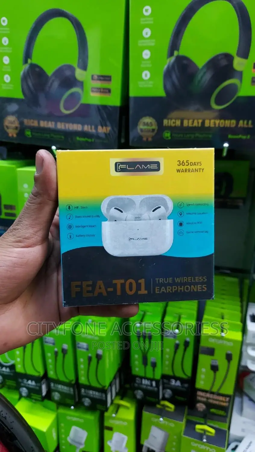 Flame T01 Earbuds With Heavy Bass in Nairobi Central - Headphones ...