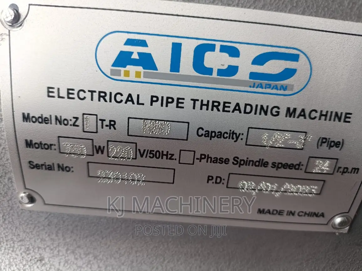Electric Pipe Threading Machine Aico Heavy Duty Brand in Industrial ...