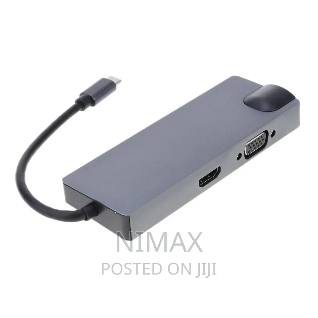 8 IN 1 Type-C HUB to HDMI VGA Adapter for SD/Mic SD Card in Nairobi ...