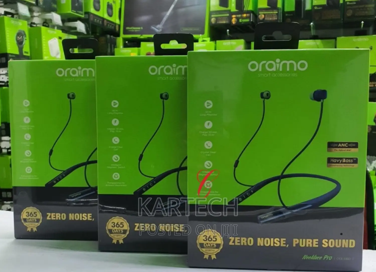 Oraimo Pro E80D ANC Zero Noise Neckband in Nairobi Central - Headphones, Simon Muriithi | Jiji.co.ke