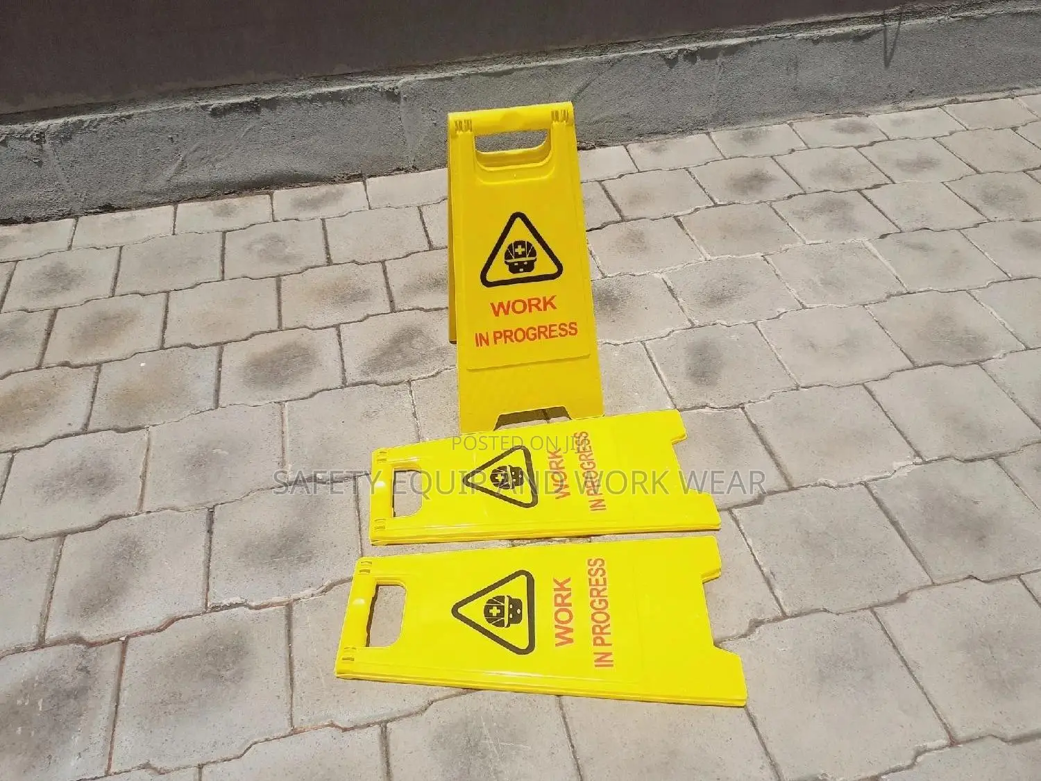 Working In Progress Caution Sign- Temporary in Nairobi Central ...