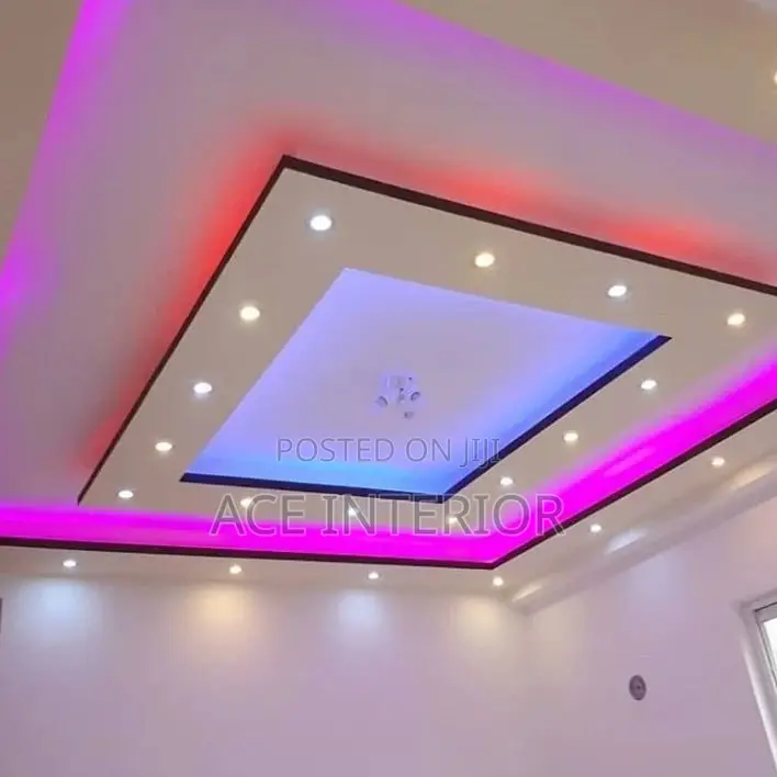 Rectangular Gypsum Ceilings With Multiple Lights in Nairobi Central ...