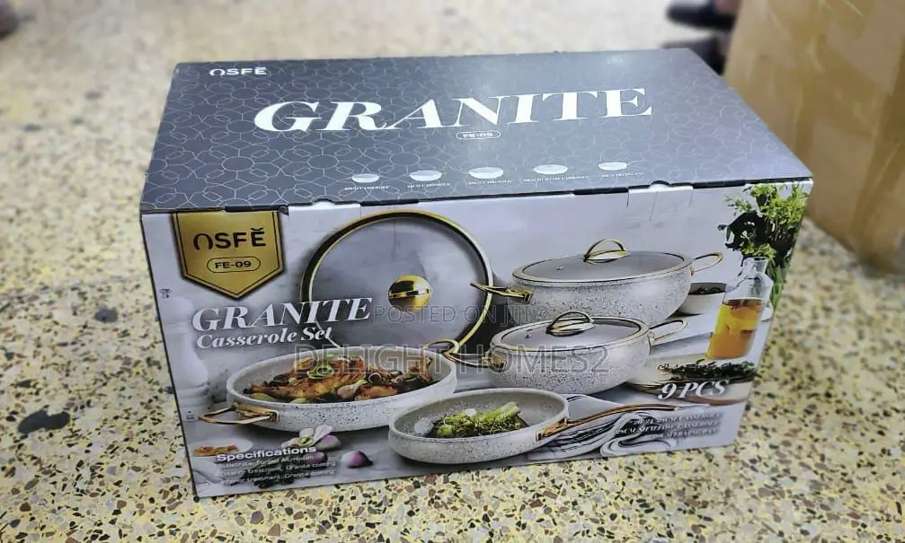 9pcs Granite Coating Kitchen Cookware Set in Nairobi Central ...
