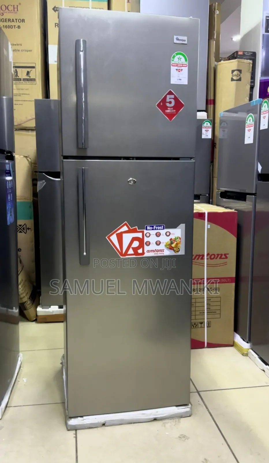 Ramtons 243 Litres Double Door No Frost Fridge Silver Rf/317 in London - Kitchen Appliances ...