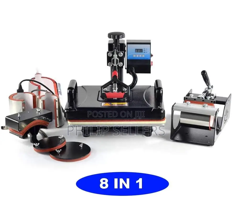 Combo 8 in 1 Heat Transfer Press Machine, You Can: Transfer in Nairobi ...