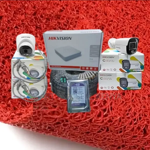 Full Channel 4 Hikvision Colorvu CCTV Camera Full System Kit in Nairobi ...