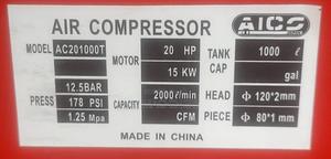 Aico 1000litres Air Compressor Three Phase. in Industrial Area Nairobi ...