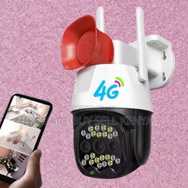 Top-Notch 4G Simcard PTZ Rotating Siren CCTV Camera in Nairobi Central ...