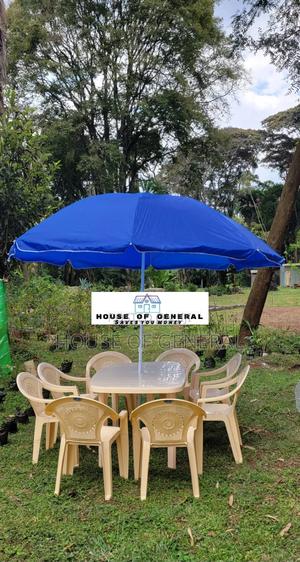 8 PCS Plastic Chair and Plastic Table + 1 Umbrella in Nairobi Central ...