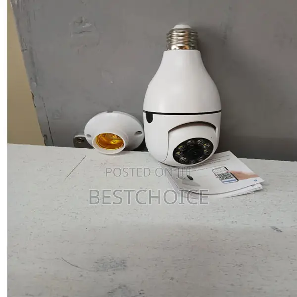 360° Rotation PTZ Wireless Wi-Fi CCTV Bulb Security Camera in Nairobi ...