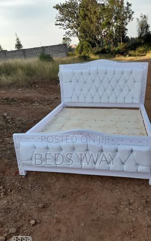 White Beautiful 5x6 Bed in Kasarani - Furniture, Wahome Duncan | Jiji.co.ke