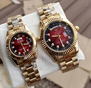 Rolex Couples Watch Set (Gold/Maroon Face) in Nairobi Central - Watches ...