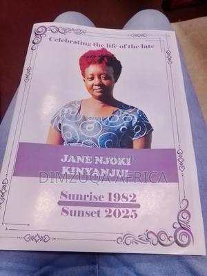 A4 Size 8 Pages Eulogy Printing in Nairobi Central - Printing Services ...
