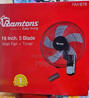 Rm/676 Ramtons 16 Inches Wall Fan 5 Blades With Remote in Nairobi ...