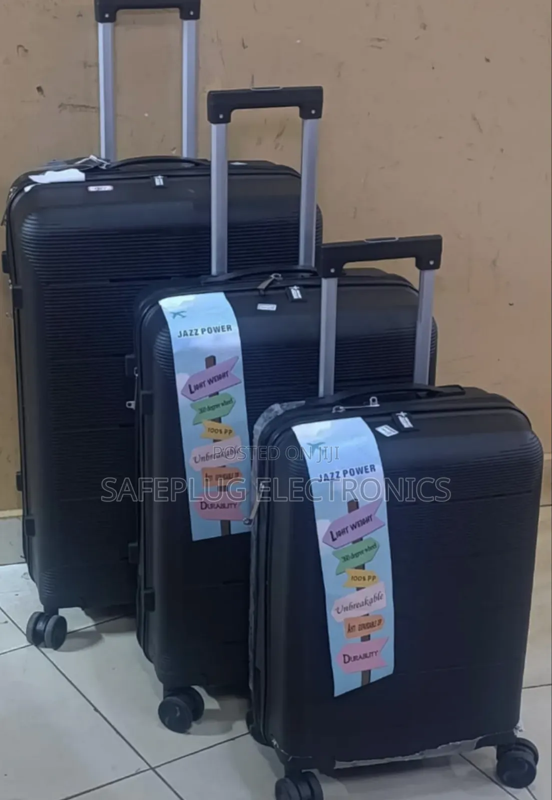 Pp Unbreakable Rubber 3 in 1 Travel Suitcase Bags, Superior Quality ...