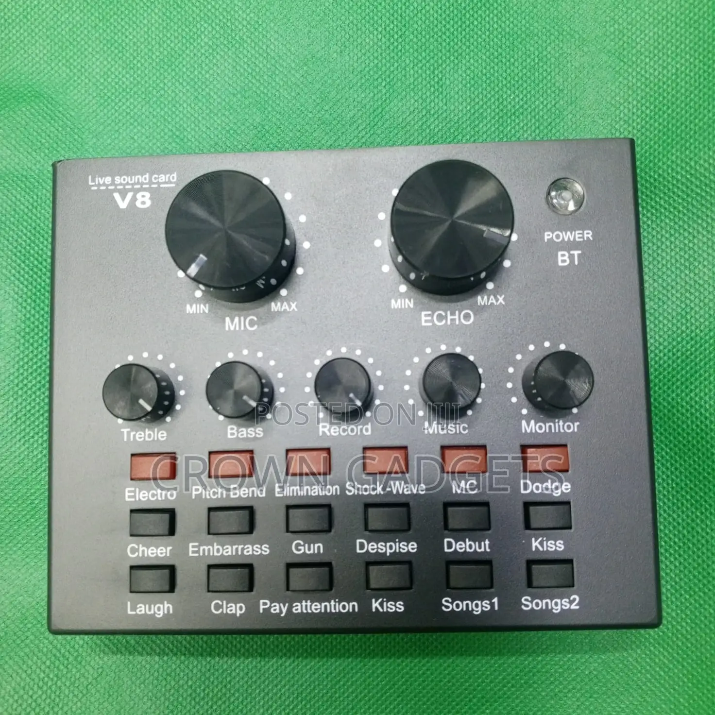 V8 Usb Sound Card For Smartphone And Pc Recording - Crown Gadgets Price ...