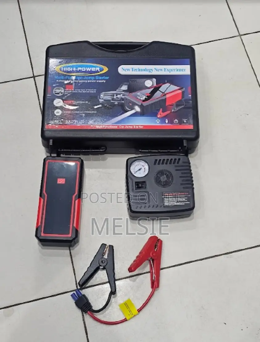 Emergency Car Jump Starter High Power Bank With Built-in Tire Inflator ...